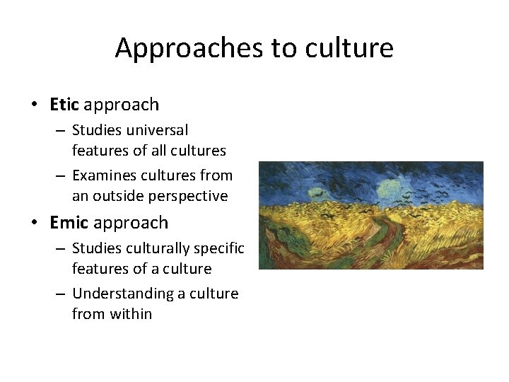 CULTURE AND ITS INFLUENCE ON INDIVIDUAL IB Psychology