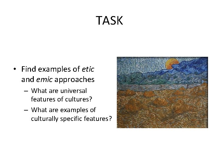 CULTURE AND ITS INFLUENCE ON INDIVIDUAL IB Psychology