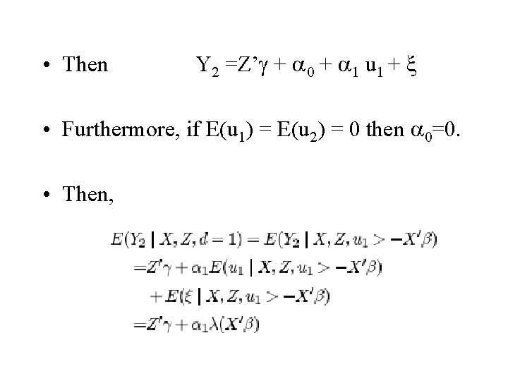 The Roy Model The Roy Model Village economy