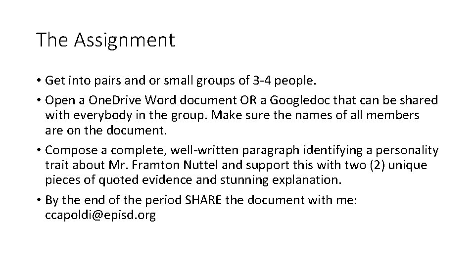Quick Characterization Sakis The Open Window Character Analysis