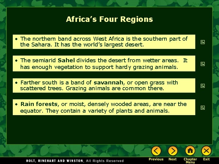 Chapter 5 Early West African Societies Section Notes