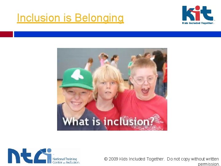 Talking About Inclusion With Kids Included Together KIT