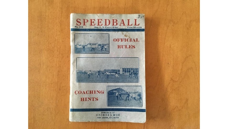 Speed Ball History The game of speedball was