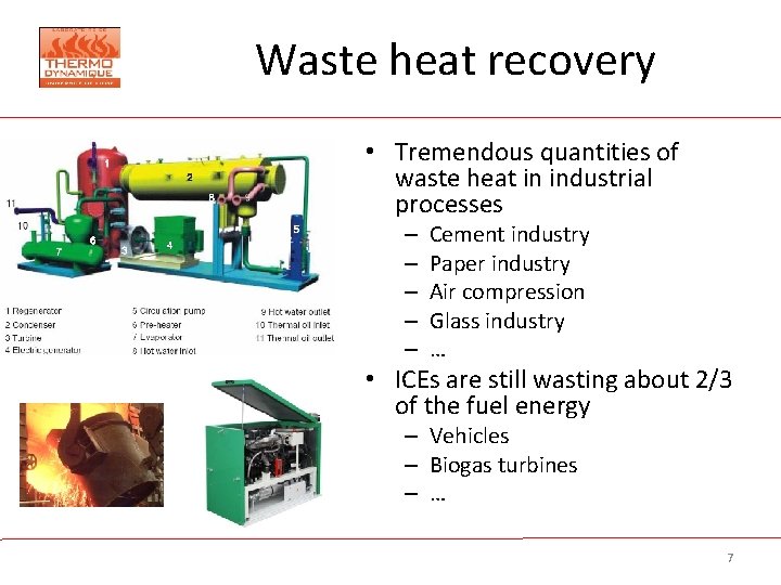 THE POTENTIAL OF THE ORC TECHNOLOGY FOR WASTE