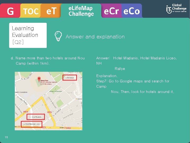 e Life Map Challenge 1 e Life Map