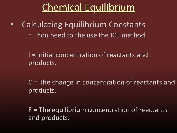 Chapter 15 Chemical Equilibrium Every biological and nonbiological