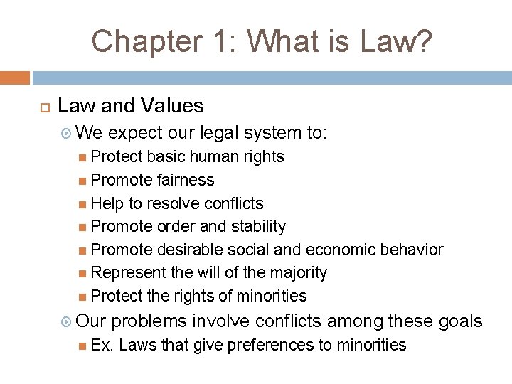 UNIT 1 INTRODUCTION TO LAW AND THE LEGAL
