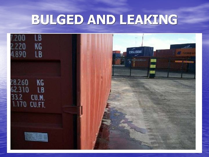 FLEXITANK CODE OF PRACTICE Presented by J Michael