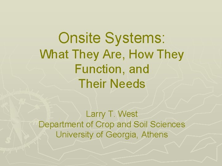 Onsite Systems What They Are How They Function