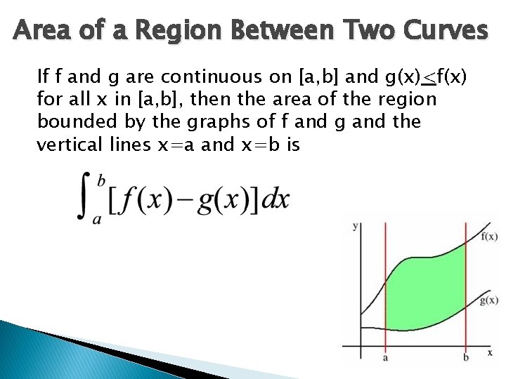 7 1 Area of a Region Between Two