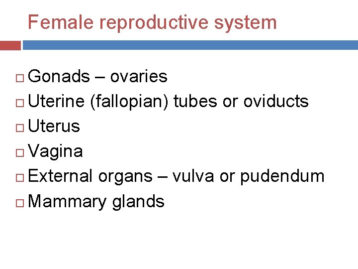 UNIT 6 REPRODUCTION AND DEVELOPMENT PART 1 THE