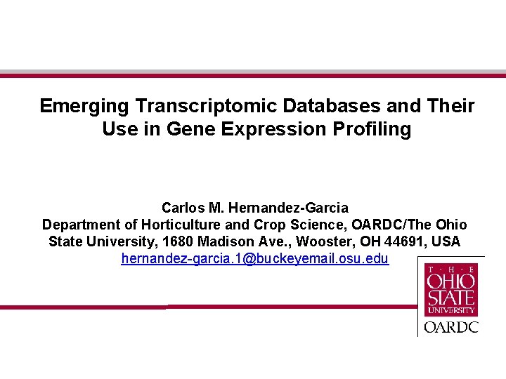 Emerging Transcriptomic Databases and Their Use in Gene