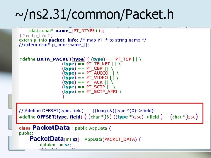 Overlay Network and Packet header Presenter 695430054 outline