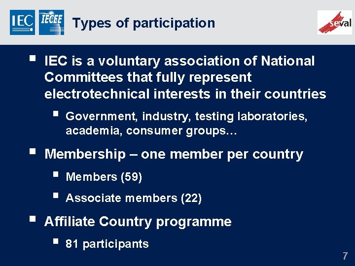 IEC SYSTEM OF CONFORMITY ASSESSMENT SCHEMES FOR ELECTROTECHNICAL