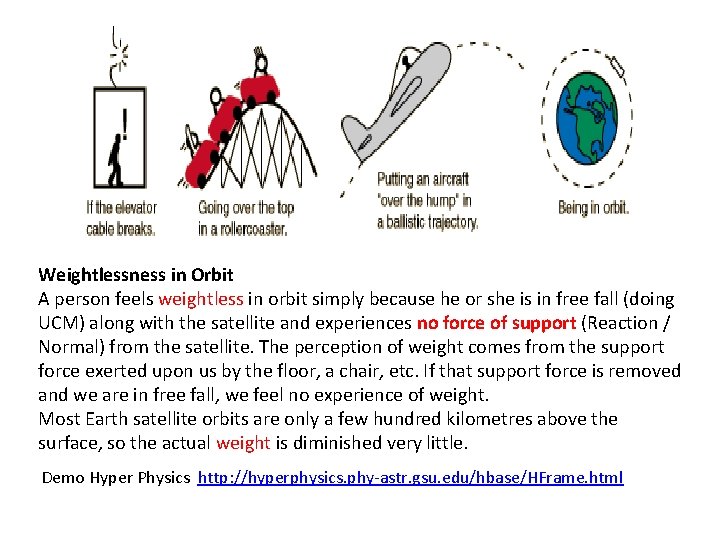 A satellite is kept in orbit by its