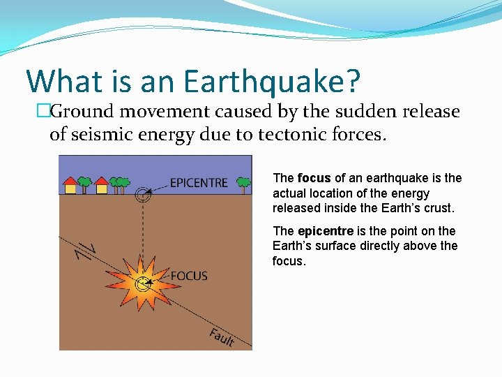 Natural Hazards What is an Earthquake Ground movement