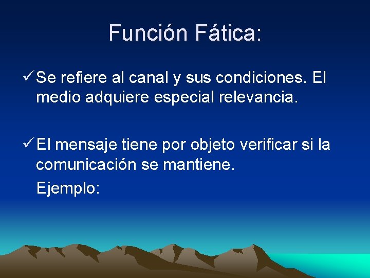 Funciones del Lenguaje Colegio San Francisco del Alba