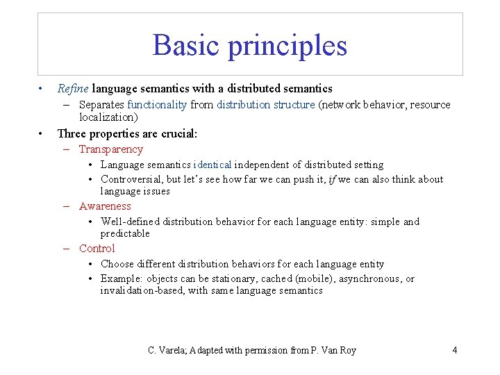 Distributed Computing with OzMozart VRH 11 Carlos Varela