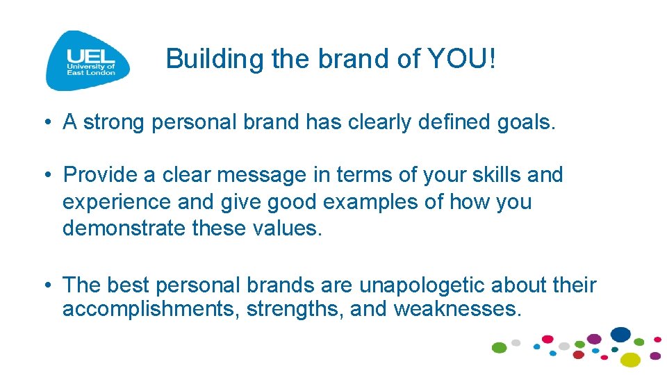 University of East London Your unique graduate identity