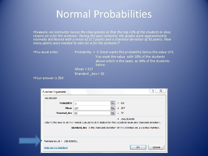 Normal Probabilities Find the probability Px x 0