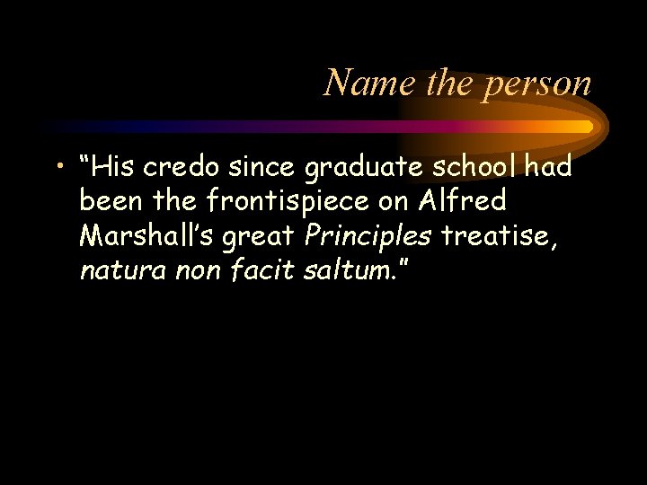 The Fatal Equilibrium Fill in the blank Indeed