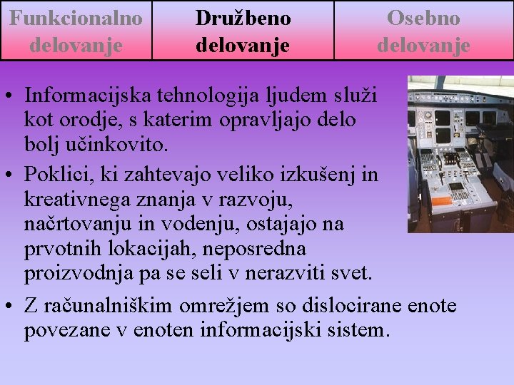 Uinki in posledice uporabe inf tehnologije Danes uporabljamo