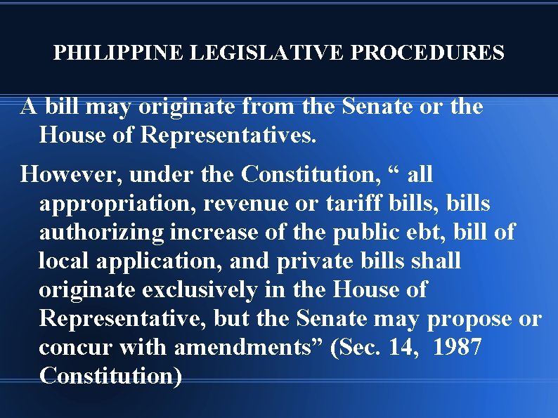 REPUBLIC of the PHILIPPINES Philippine Legal System Government