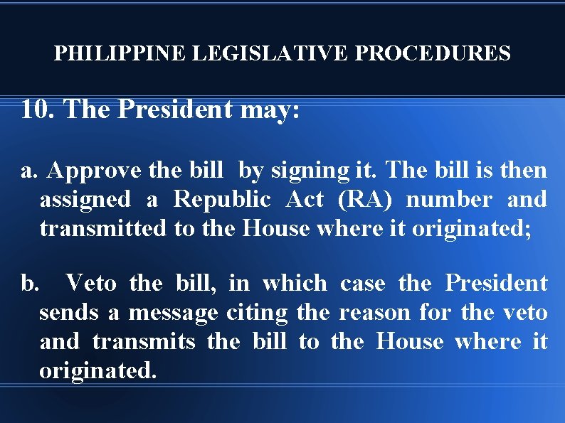 REPUBLIC of the PHILIPPINES Philippine Legal System Government