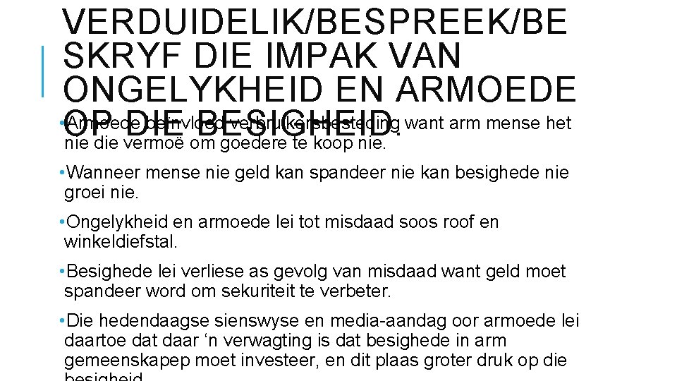 HEDENDAAGSE SOSIO EKONOMIESE KWESSIES Besigheidsomgewing Kwartaal 1 ...