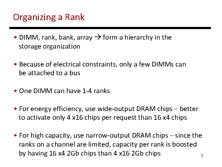 Lecture Memory Basics and Innovations Topics memory organization