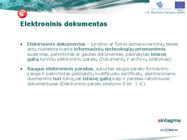 Elektroninio archyvo informacin sistema EAIS Pagrindini funkcij ir
