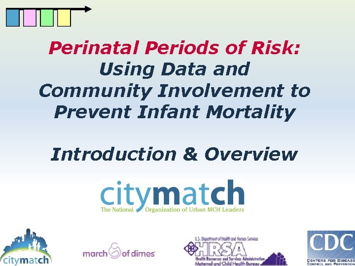 Perinatal Periods of Risk Using Data and Community