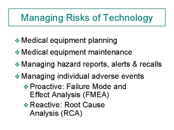 An Integrated Risk Management Safety Program IRMSP Baset