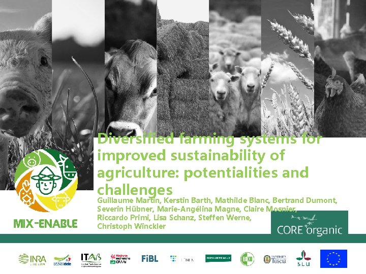 Diversified farming systems for improved sustainability of agriculture