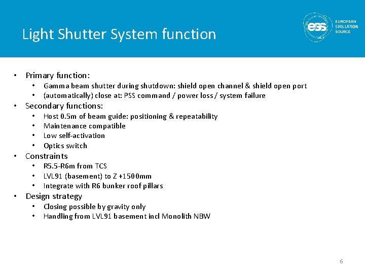 Neutron Beam Extraction System The Light Shutter System