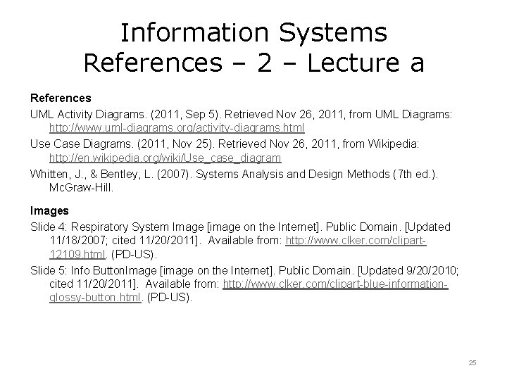 Introduction to Computer Science Information Systems Lecture a