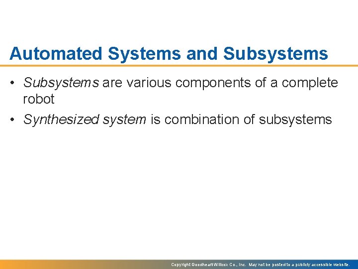 Chapter Electromechanical 6 Systems Objectives Discuss the five