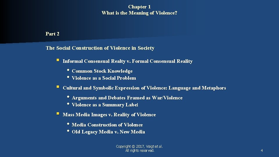 Chapter 1 What is the Meaning of Violence