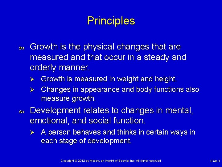 Chapter 10 Growth and Development Copyright 2012 by