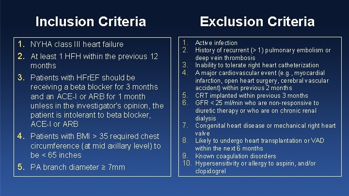 Pulmonary Artery PressureGuided Therapy for Ambulatory Heart Failure