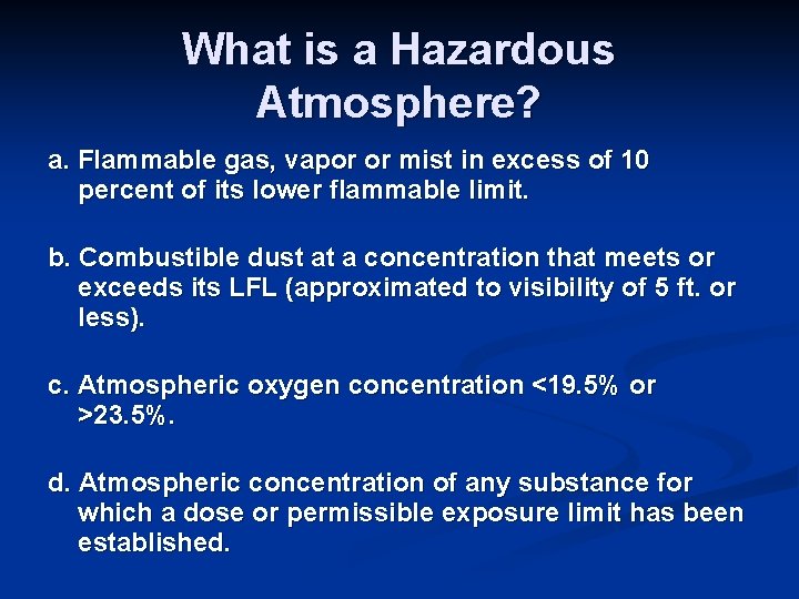 Confined Space Refresher Training Prepared By The Safety