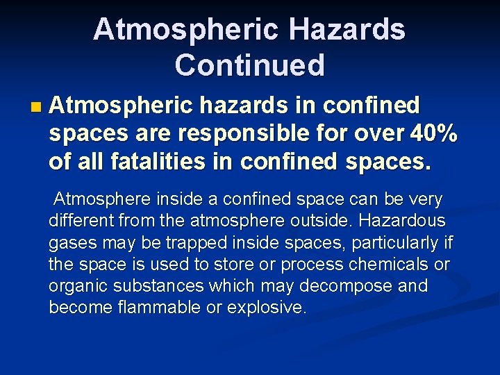 Confined Space Refresher Training Prepared By The Safety