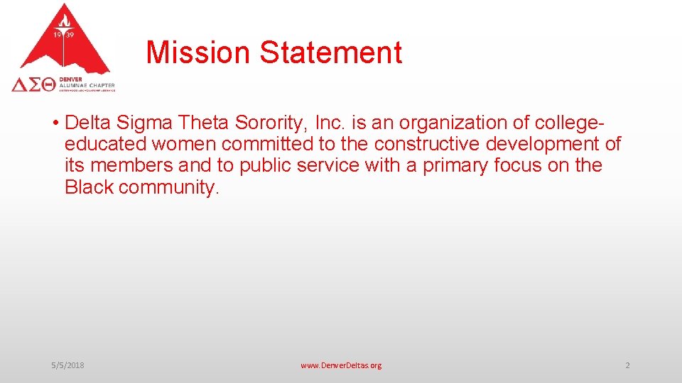 Strategic Priorities 2018 2023 Delta Sigma Theta Sorority