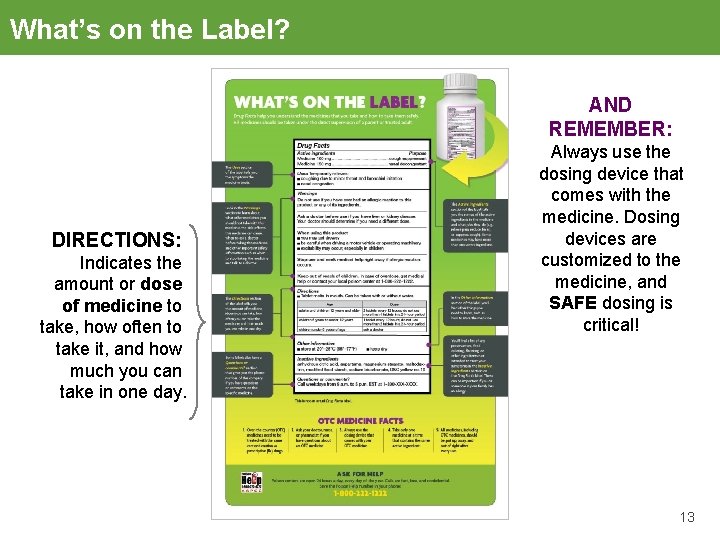LEARNING ABOUT THE RESPONSIBLE USE OF MEDICINES Why