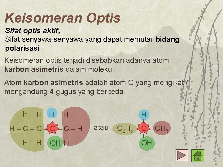 Keisomeran struktur Perbedaan struktur KEISOMERAN Keisomeran ruang Isomer