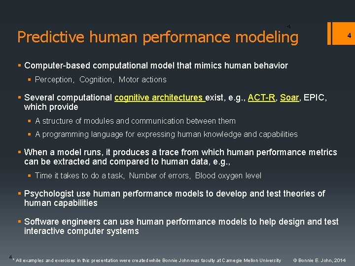 1 Cog Tool Exercise HumanComputer Interaction All examples