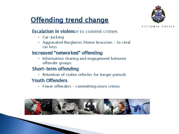 Responding to the Challenge of Increasing Vehicle Crime