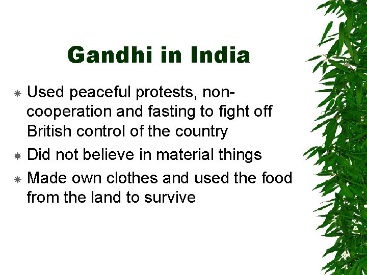 Imperialism in Asia India and Gandhi Asia British