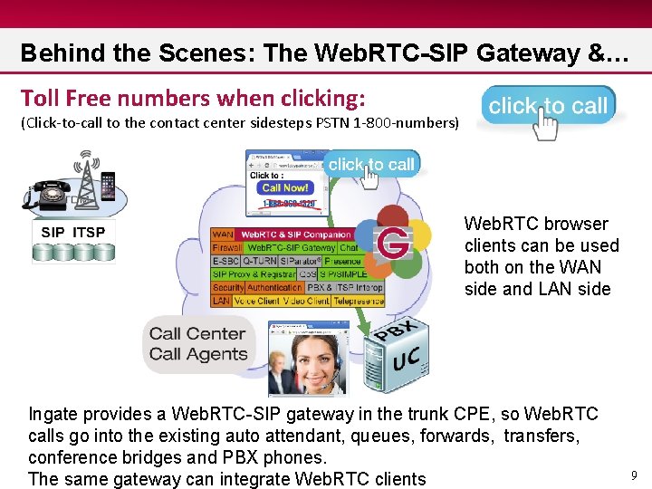Web RTC in the Call Center and 1