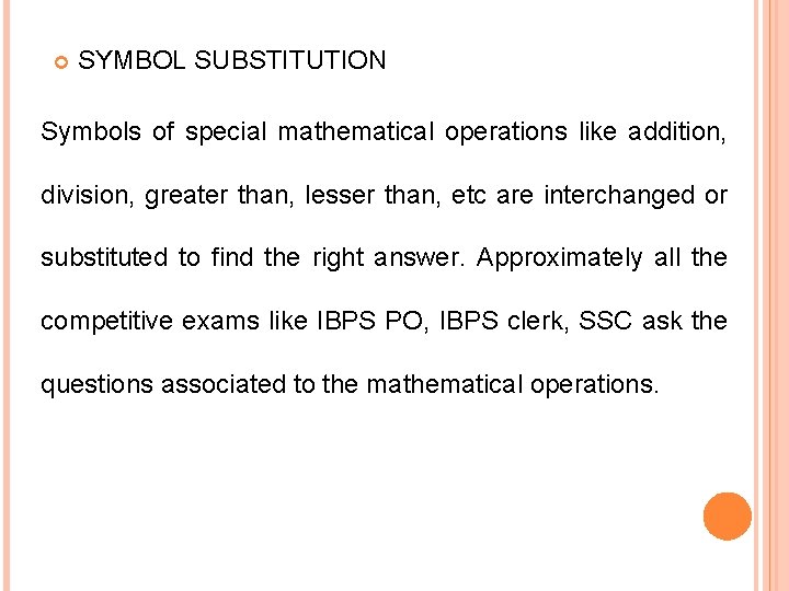 CHAPTER 5 MATHEMATICAL OPERATION B COM I SEM